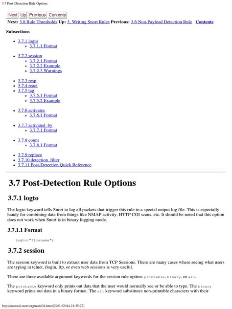 Pdf Snort User Guide 37 Dokumentips