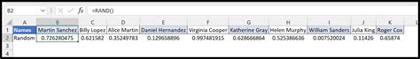 Randomize A List Shuffle Data Using Random Sort In Excel