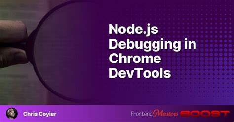 Nodejs Debugging In Chrome Devtools Frontend Masters