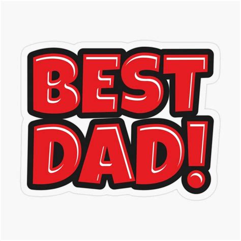 Best Dad Sticker By Hipposstore