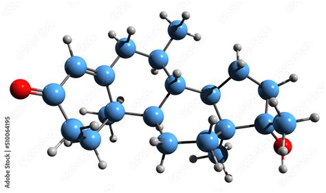 3d Image Of Bolasterone Skeletal Formula Molecular Chemical Structure