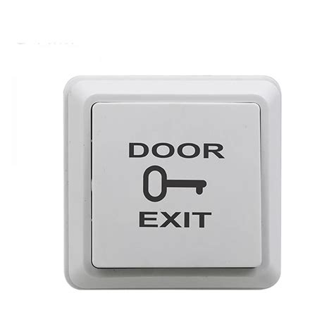 Surface Installing Fireproof Plastic Push Exit Button Door Exit Button Switch For Access Control
