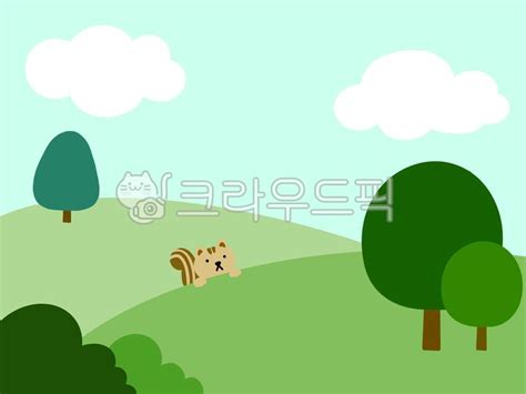 들판 일러스트 숲속 나무 숲 사진 이미지 일러스트 캘리그라피 러피작가