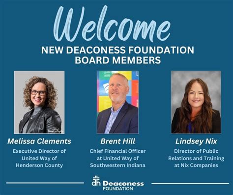 The Deaconess Foundation Welcomes Three New Members To Our Board Of Directors We Are Grateful
