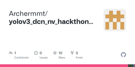 Github Archermmt Yolov Dcn Nv Hackthon