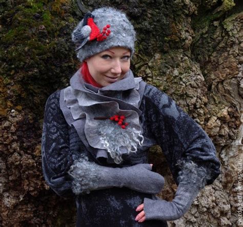 шапка валяная Морозные узоры в интернет магазине на Ярмарке Мастеров Шапки Черновцы