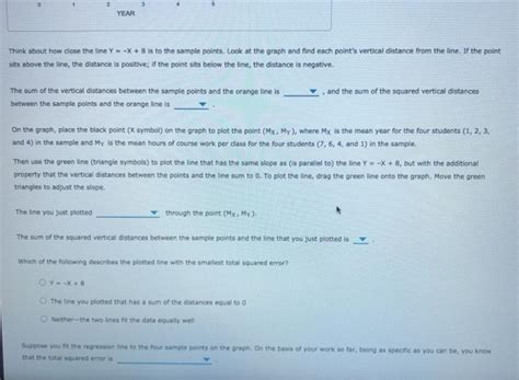 solved 7 linear equations and the regression line suppose a