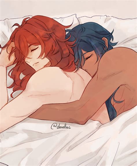 Diluc And Kaeya Genshin Impact Drawn By Doveluc Danbooru