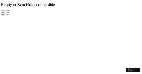 React Accordeon Examples CodeSandbox