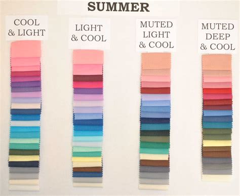 퍼스널 컬러 여름 쿨톤 세부타입 D 알아보아용 여름 뮤트소프트 편 네이버 블로그 Light Summer Color