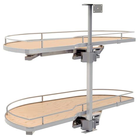 Rev A Shelf Girasolo 18 Inch Blind Right Corner Cabinet Light Brown