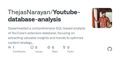 Github Thejasnarayanyoutube Database Analysis Spearheaded A Comprehensive Sql Based Analysis