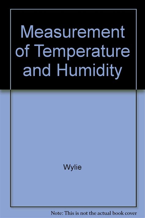 Buy Measurement Of Temperature And Humidity Book Online At Low Prices In India Measurement Of