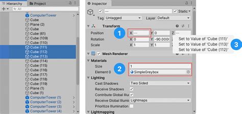 Unity Manual The Inspector Window