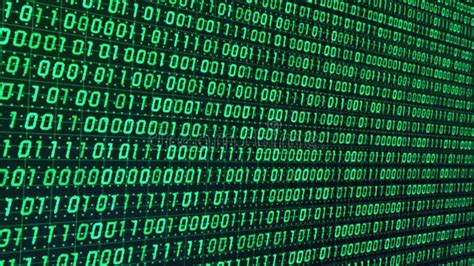 Big Data Information Technology Digital Matrix Code Stock Footage Video Of Information