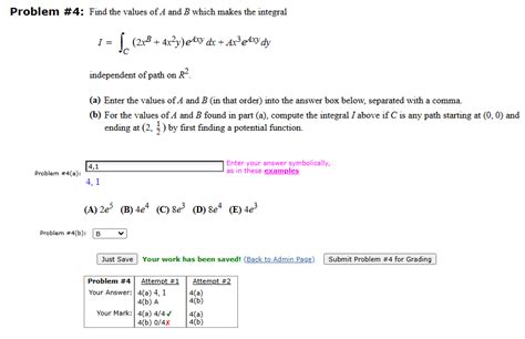 solved problem 4 find the values of ﻿a and b ﻿which makes