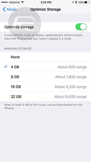 Enable Optimize Storage In Ios 10 Music App To Save Space Heres How [tip] Redmond Pie