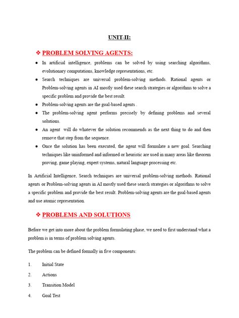 Ai Unit 2 Pdf Graph Theory Theoretical Computer Science