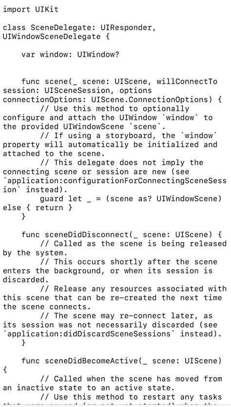 solved import uikit class scenedelegate uiresponder