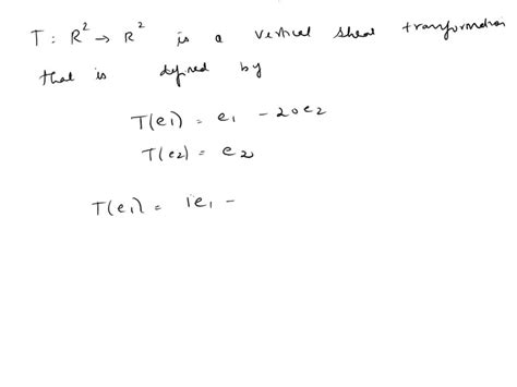 solved texts assume that t is a linear transformation find the