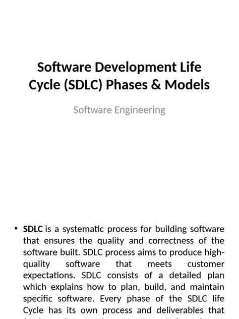 Sdlc Pdf Software Testing Computer Engineering
