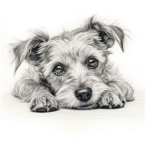 Jackapoo Sketch Drawings 10 High Quality S Digital Download Wall Art Canvas Art