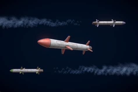 guided missiles 3d 枪支 unity asset store
