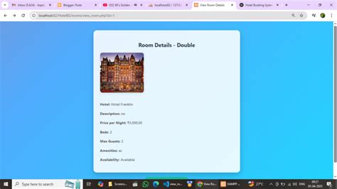 Responsive Attractive Online Hotel Booking System Project In Php With Source Code And Report