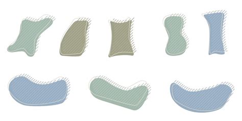Collection Of Organic Irregular Blob Shape Vector Image
