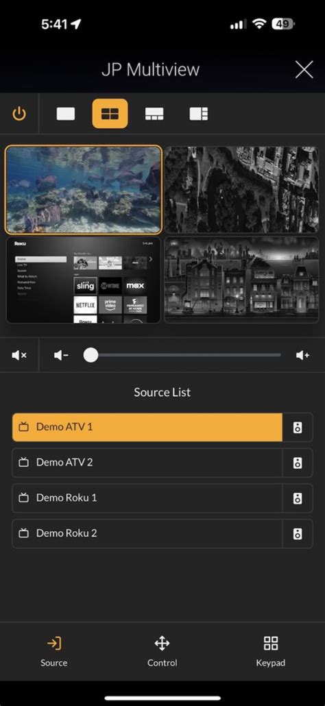 multiview pro tiler control app for control4 b2b blackwire