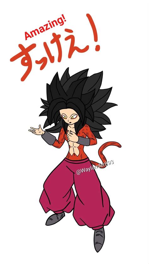 I Drew A Ssj4 Caulifla Comic For Inktober Plus Bonus Transforming Base 1 2 3 4 From Earlier