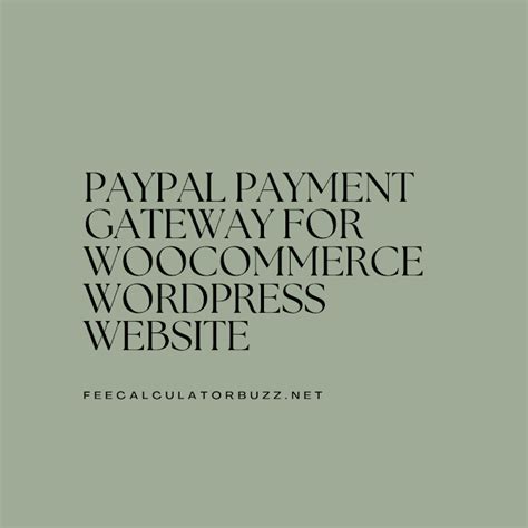 Paypal Payment Gateway For Woocommerce Wordpress Plugin