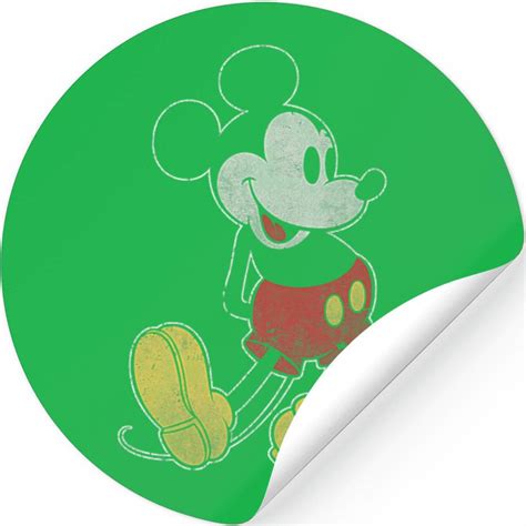 Disney Mickey Mouse Classic Fade Pose Premium T Shirt Stickers Id 21843343 By T Lachiatto