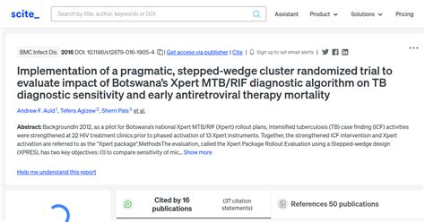 Implementation Of A Pragmatic Stepped Wedge Cluster Randomized Trial To Evaluate Impact Of