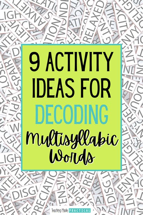 Decoding Words Activities Artofit