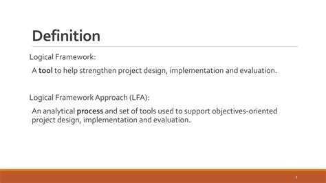 Logical Framework Analysis Pdf