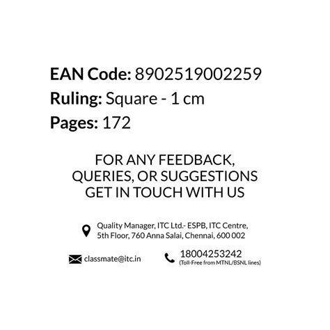 Classmate Maths Maths Notebook Assorted 172 Pages Price Buy Online At ₹57 In India