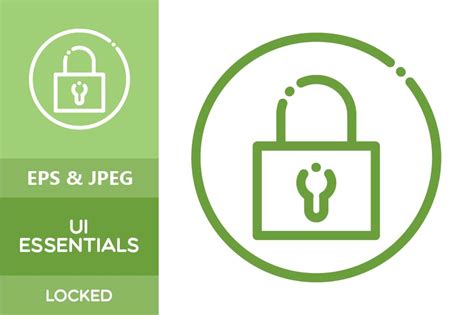 UI Essentials Icon Locked Graphic By Beldonbenediktus Creative Fabrica