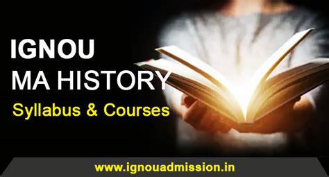 IGNOU MA History Syllabus 2025 IGNOU MA History Courses