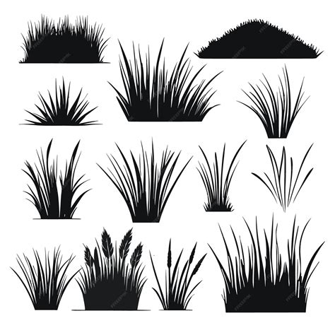 Premium Vector Grass Vector Set
