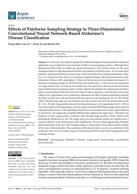Pdf Effects Of Patchwise Sampling Strategy To Three Dimensional Convolutional Neural Network