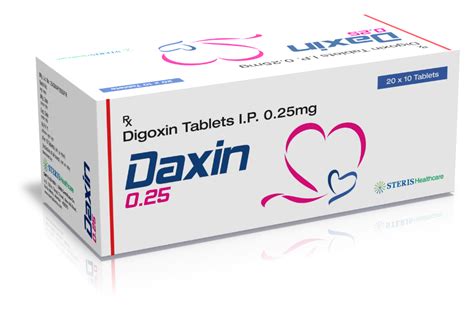 Digoxin 0 25 डाईगोजिन Steris Healthcare Private Limited Mumbai Id