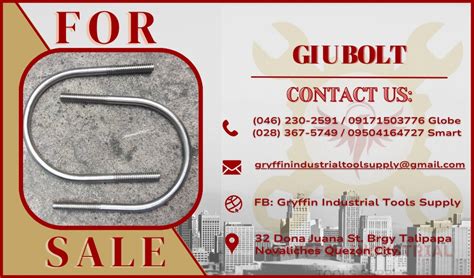 Gi U Bolt Commercial And Industrial Industrial Equipment On Carousell
