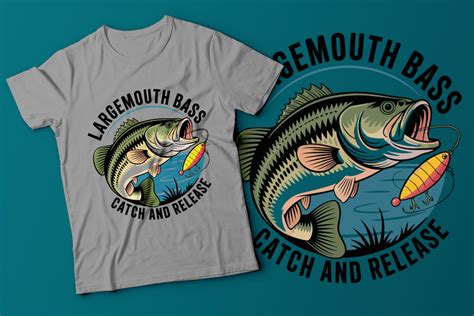 Largemouth Bass Catch And Release T Shir Graphic By Open Expression