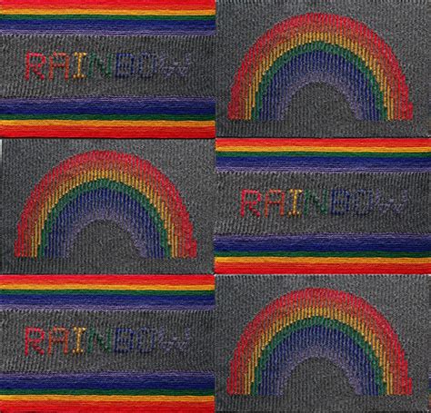 ravelry delusion rainbow script pattern by steve plummer