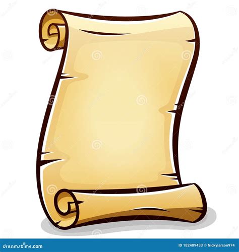 Vector Paper Scroll Design Isolated Stock Vector Illustration Of Note