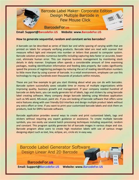 Generate Barcodes Label List Pdf