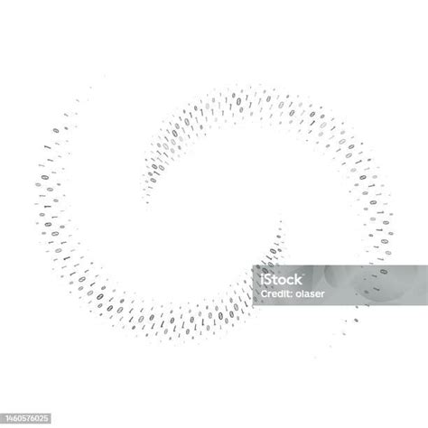 컴퓨터 와 영하의 원형 패턴으로 만든 소용돌이 모양 크기를 사용하여 페이딩 0에 대한 스톡 벡터 아트 및 기타 이미지 0 1 가상현실 Istock