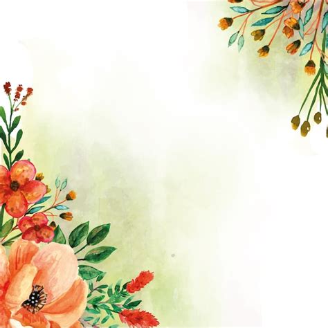 premium vector yellow floral watercolor angular decorations for