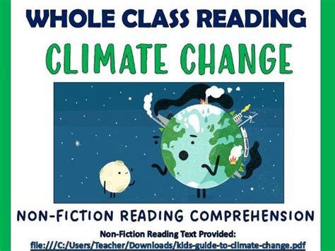 Climate Change KS2 Reading Comprehension Lesson Teaching Resources